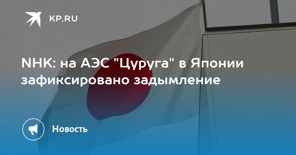 NHK: на АЭС "Цуруга" в Японии зафиксировано задымление - KP.RU